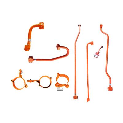 China Doosan Excavator Cylinder Oil Pipe for DX190-3B DX200-3B 51.5MPa High Pressure Steel Tube for sale