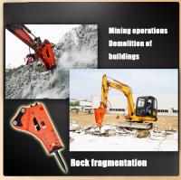 China Triangle Side Type Excavator Breaker Hammer 300kg With Intelligent Breaking Technology for sale