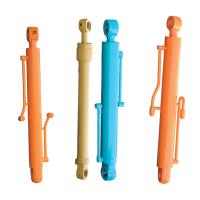 China Double Acting Hydraulic Oil Cylinder for Kobelco SK135SR Excavator Arm 45mm for sale