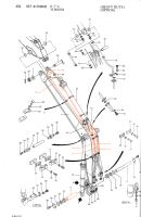 China HD820 Excavator Hydraulic Oil Cylinder Steel Pipe Tubing 51.5MPa Pipeline Repair for sale