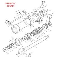 China Building Material Shops Doosan DH300LC-7 Hydraulic System Distributor Bucket Pipe for sale