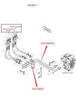 China Doosan DH300LC-7 Excavator Hydraulic Distributor Boom Confluence Pipe 51.5MPa for sale