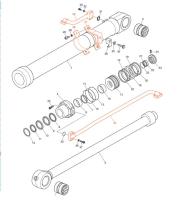 China Hydraulic Cylinder Fixing Pipe for DX190 DX200 Excavators 51.5MPa Tested for sale