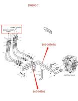China DH300LC-7 Hydraulic System Distributor Middle Arm Pipe for Excavator Iron Pipe Suitable for sale