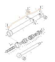 China DX200A Hydraulic Excavator Middle Arm Pipe For Excavators In Energy Mining for sale