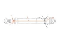 China CAT 320D Excavator Hydraulic Cylinder Pipe 247-8833 Arm Pipe Steel Tube 51.5MPa for sale