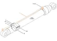China Cat 349 Excavator Hydraulic Cylinder Pipe 134-6844 Steel Tube 51.5MPa for sale