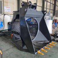 China Excavator Sieve Bucket 0.46-1.2 M3 Capacity Hydraulic Rotating Screen Bucket for 5-40 Ton Excavators for sale