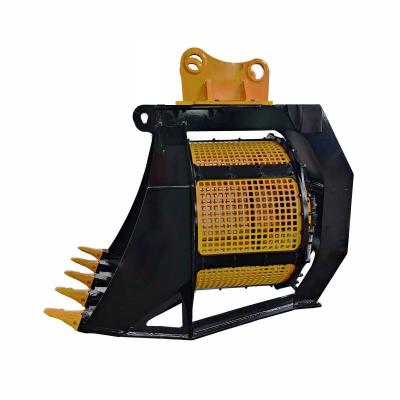 China Rotary Screening Bucket 1557-2557mm for Komatsu PC200 PC250 PC300 PC400 Excavator for sale