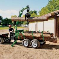 China 3 Ton Hydraulic Excavator Wood Grapple Rotating Max Jaw Opening 1.5m 330cc for sale