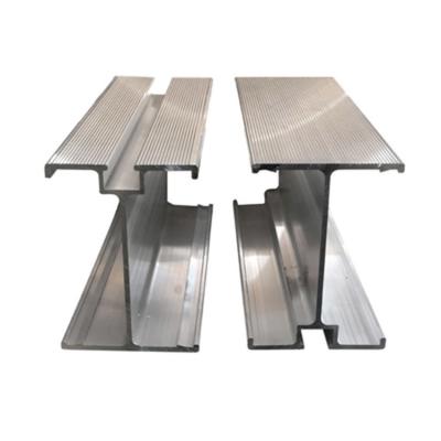 China 6061 T6 Aluminum Extrusion Beams I H T Profile Natural Silver for Industry for sale