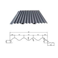 China Z275 0.35mm Galvanized Corrugated Roofing Sheet for Ghana House Steel Tile Roof for sale