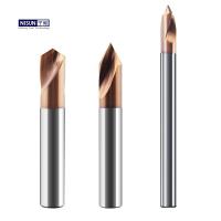 China TiAlN Coating NC Spot Drills High Precision Twist Drill With 90 120 142 Degree Chamfer for sale