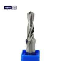 China TiAlN Based Coating Step Drills Polished Surface With Through Coolant Or Without for sale