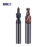China TiAlN Based Coating Step Drills Polished Surface With Through Coolant Or Without for sale