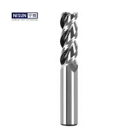 China Smooth Edged Milling Cutter Carbide Two Flutes End Mill For Aluminum Cutting for sale