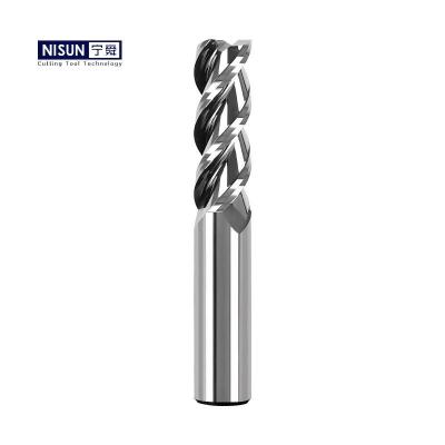 China Smooth Edged Milling Cutter Carbide Two Flutes End Mill For Aluminum Cutting for sale