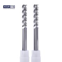 China Smooth Edged Milling Cutter Carbide Two Flutes End Mill For Aluminum Cutting for sale