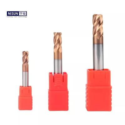 China M2 HSS PM Carbide Corner Radius Milling Tools End Mill 2 Flutes Customized Length for sale