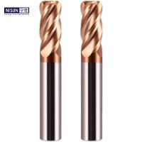 China M2 HSS PM Carbide Corner Radius Milling Tools End Mill 2 Flutes Customized Length for sale
