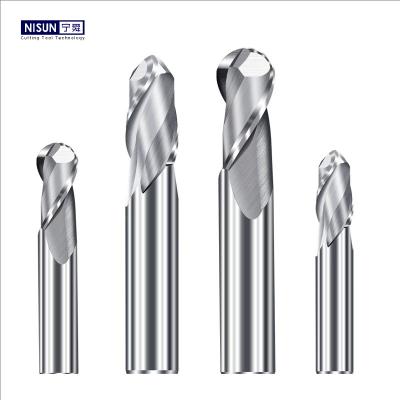 China Precision Solid Carbide Ball Nose End Mill Milling Cutter M2 HSS PM For Aluminum for sale