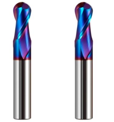 China High Precision Ball Nose End Mills Milling Tools For Machining Unalloyed Steels for sale