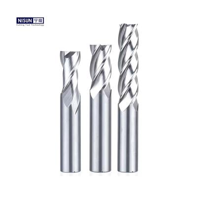 China Solid Carbide HSS HSCO PM End Mill Milling Cutter Two Flutes For Aluminum Steel for sale
