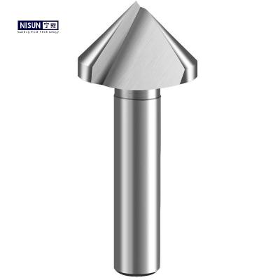 China Customized 3 Flute HSS M2 Countersink Drill Bit Coated Chamfer Tool 90 120Degree for sale