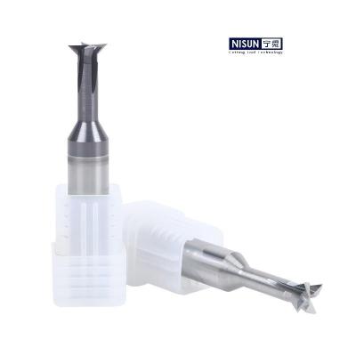 China Dovetail Milling Cutter End Mill Groove Slot 48 60 90 Degree Carbide M2 HSS M35 PM Material for sale