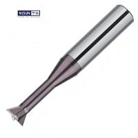 China Dovetail Milling Cutter End Mill Groove Slot 48 60 90 Degree Carbide M2 HSS M35 PM Material for sale