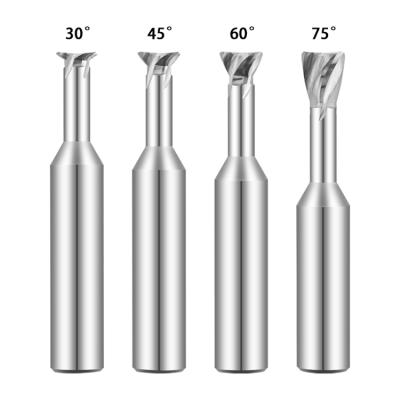 China Dovetail Milling Cutter End Mill Groove Slot 48 60 90 Degree Carbide M2 HSS M35 PM for sale