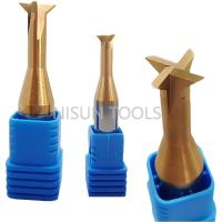 China 48 60 90 Degree Dovetail Milling Tools Carbide End Mill Cutter Groove Slot Custom Size for sale
