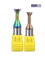 China 48 60 90 Degree Dovetail Milling Tools Carbide End Mill Cutter Groove Slot Custom Size for sale