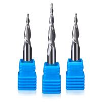 China Carbide M2 M35 M42 PM Conical Tapered End Mills Milling Cutter 2 Flutes Custom Length for sale