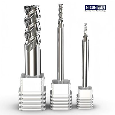 China Solid Carbide HSS HSCO PM End Mill Milling Cutter Two Flutes For Aluminum Steel for sale