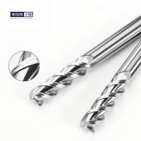 China Solid Carbide HSS HSCO PM End Mill Milling Cutter Two Flutes For Aluminum Steel for sale