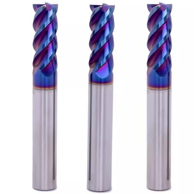 China M2 HSS PM Carbide Corner Radius Milling Tools End Mill 2 Flutes Customized Length for sale