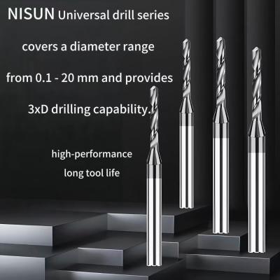 China Alloy Solid Carbide Micro Drill Bits Drilling Tools Tungsten Steel Precision Twist Drill 5D for sale