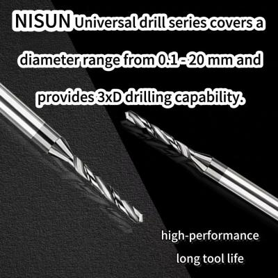 China Alloy Solid Carbide Micro Drill Bits Drilling Tools Tungsten Steel Precision Twist Drill 3D for sale