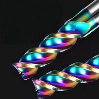 China HRC55 Carbide End Mill 3 Flutes 3F Dia 5mm 6mm 8mm Shank End mill coating Carbide Solid Tungsten Flat milling cutter for Aluminium for sale