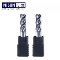 China HRC55 Carbide End Mill Four Flutes 4F Dia 1mm 2mm 3mm 4mm Shank Endmill Carbide 4 Flutes Solid Tungsten milling cutter steel for sale