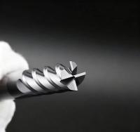 China HRC55 Carbide End Mill Four Flutes 4F Dia 10mm 12mm Shank Endmill Carbide 4 Flutes Solid Tungsten milling cutter steel for sale