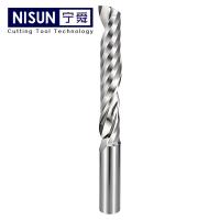China Solid Carbide Single Flute Spiral End Mill 1F Upcut CNC Router Bit Tungsten Milling Cutter for Aluminum Acrylic Wood for sale