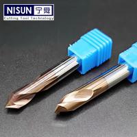 China 90 Degree 2 Flute two-Edge spot drill bits Tungsten Carbide Chamfer Tool for sale