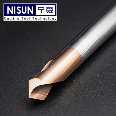 China 60 Degree 2 Flute two-Edge spot drill bits Tungsten Carbide Chamfer Tool for sale