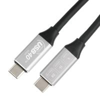 China USB Type-C to Type-C 4.0 Extension Cable 40Gbps with Custom Length Options and CE/RoHS Certification for sale