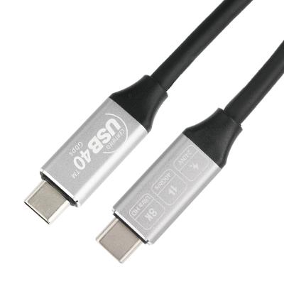 China USB Type-C to Type-C 4.0 Extension Cable 40Gbps with Custom Length Options and CE/RoHS Certification for sale