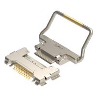 China 10p 20633-310T-01S Micro-coaxial connector with mechanical lock Plug For Micro Coaxial Cable Assembly for sale
