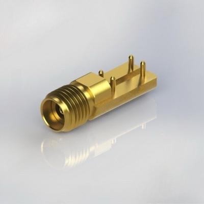 China 3.5mm RF Coaxial Connector 34GHz 50Ω with 500+ Cycle Durability for PCB Applications for sale