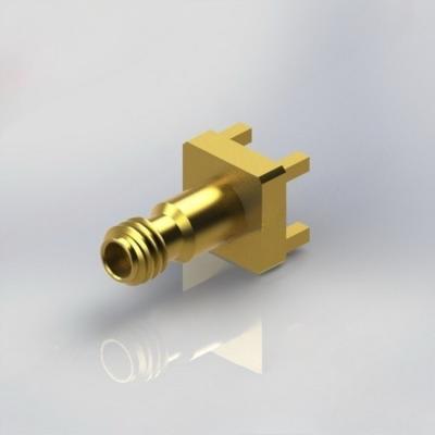 China 1mm RF Coaxial Connector Brass 110 GHz with 0.009